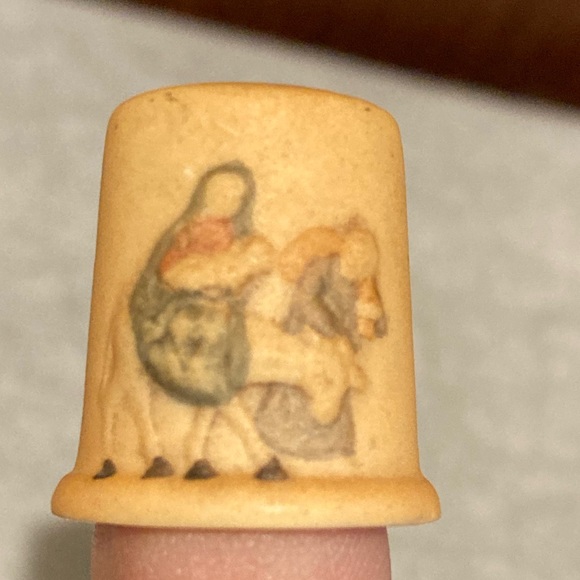 Roman | Other | Vintage Thimble Porcelain Burro Senorita Roman Mexico ...